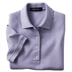 6404 Jerzees Womens Pima Cotton Baby Pique Double Mesh Polo