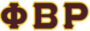 Greek Letters Athletic Twill Phi Beta Rho Maroon Gold